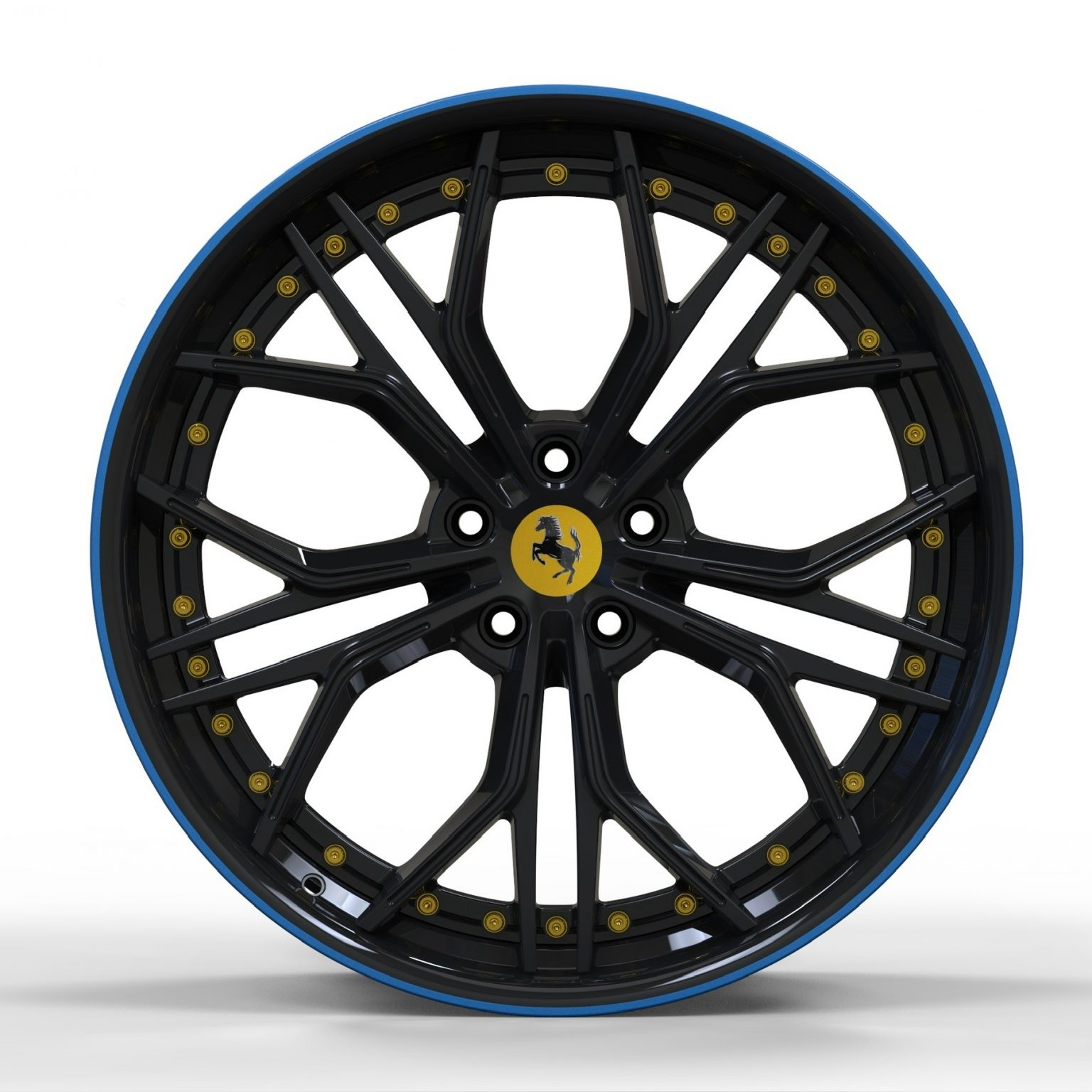 Ferrari Purosangue 22×9/23×11 bright black 2-piece Custom Forged Wheels ...